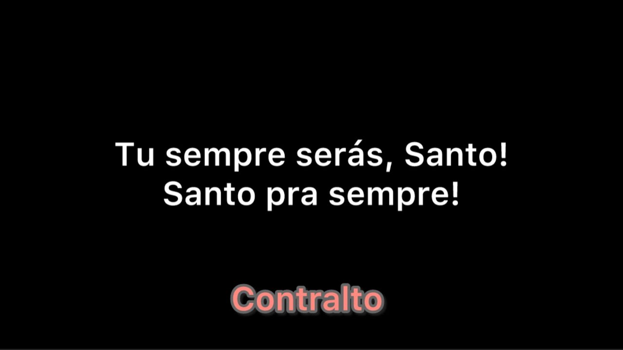 Contralto “Santo pra sempre, Gabriel Guedes” com letra - YouTube