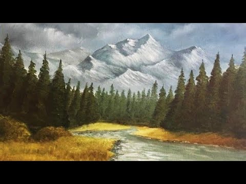 Paisaje al Óleo. "River Mountain" |Pintar con Francis ® [REMAKE] - YouTube