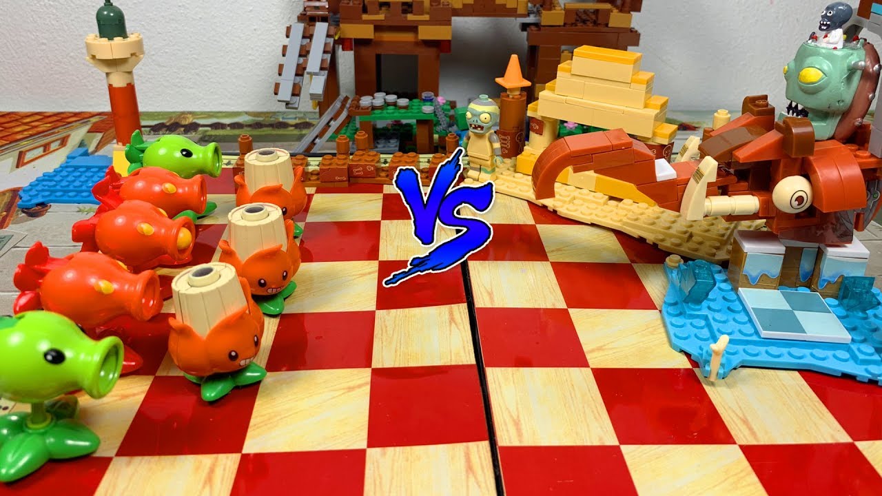 Plants vs Zombies GW Lego - Episode 4 - Team Pea Shooter Fire vs Zombot ...