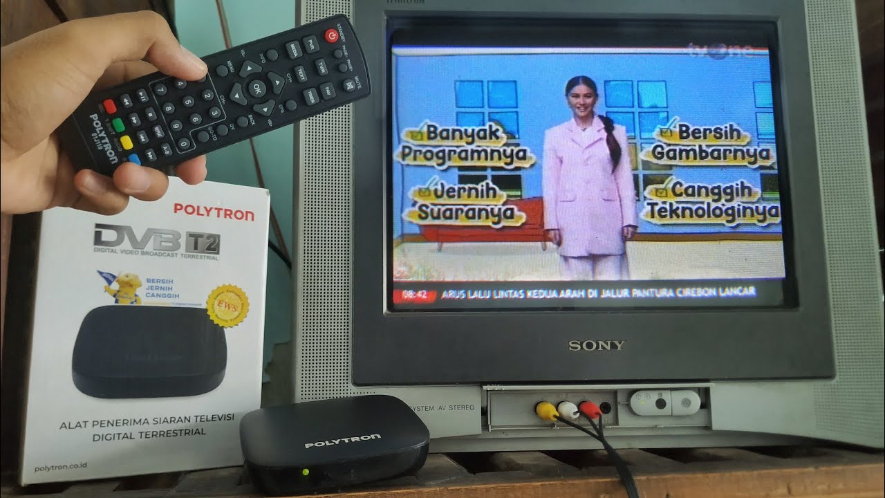 Cara pasang Set Top Box di TV Tabung - YouTube