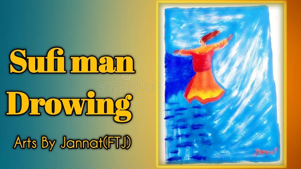Sufi Drawing Techniques ||Sufi Art || How to draw a Sufi Sketch - YouTube