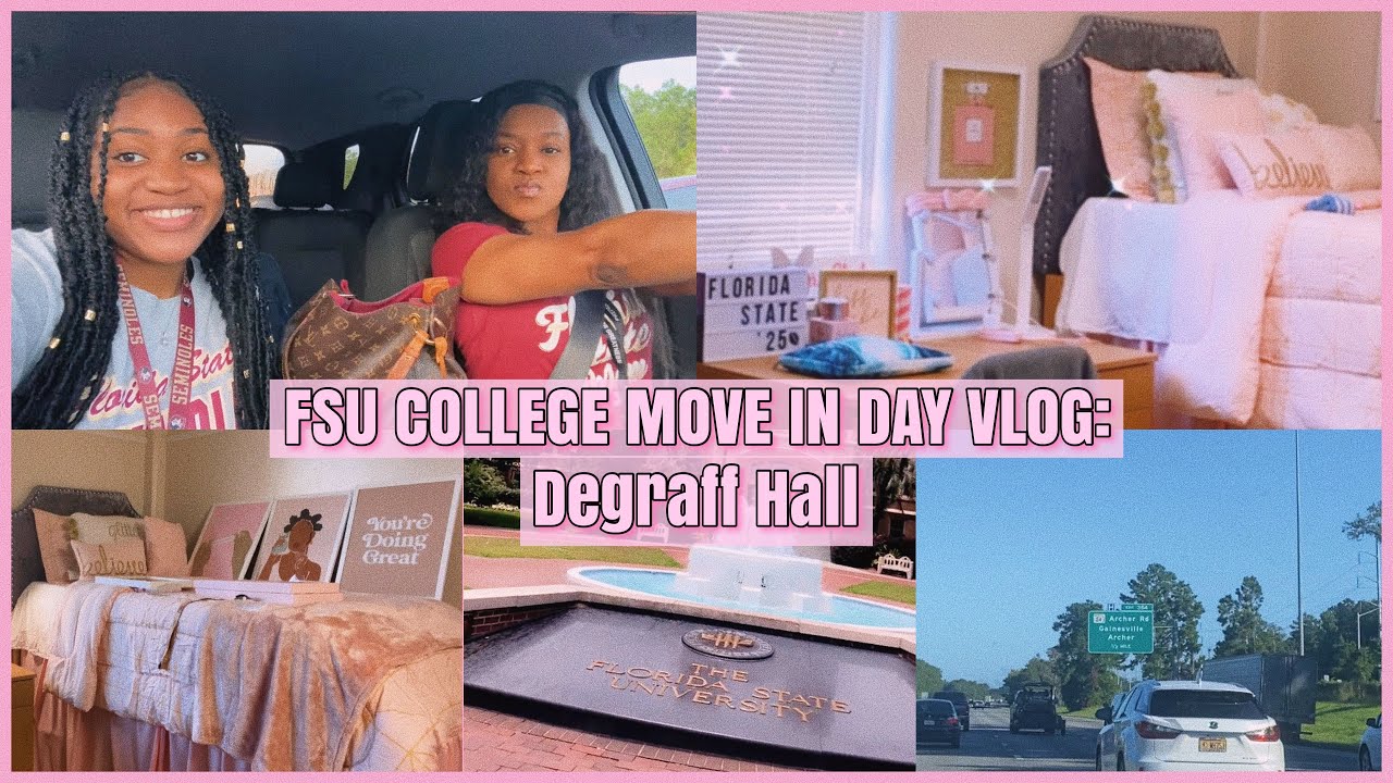 College Move In Day 2021 Vlog | Degraff Hall | Florida State University ...