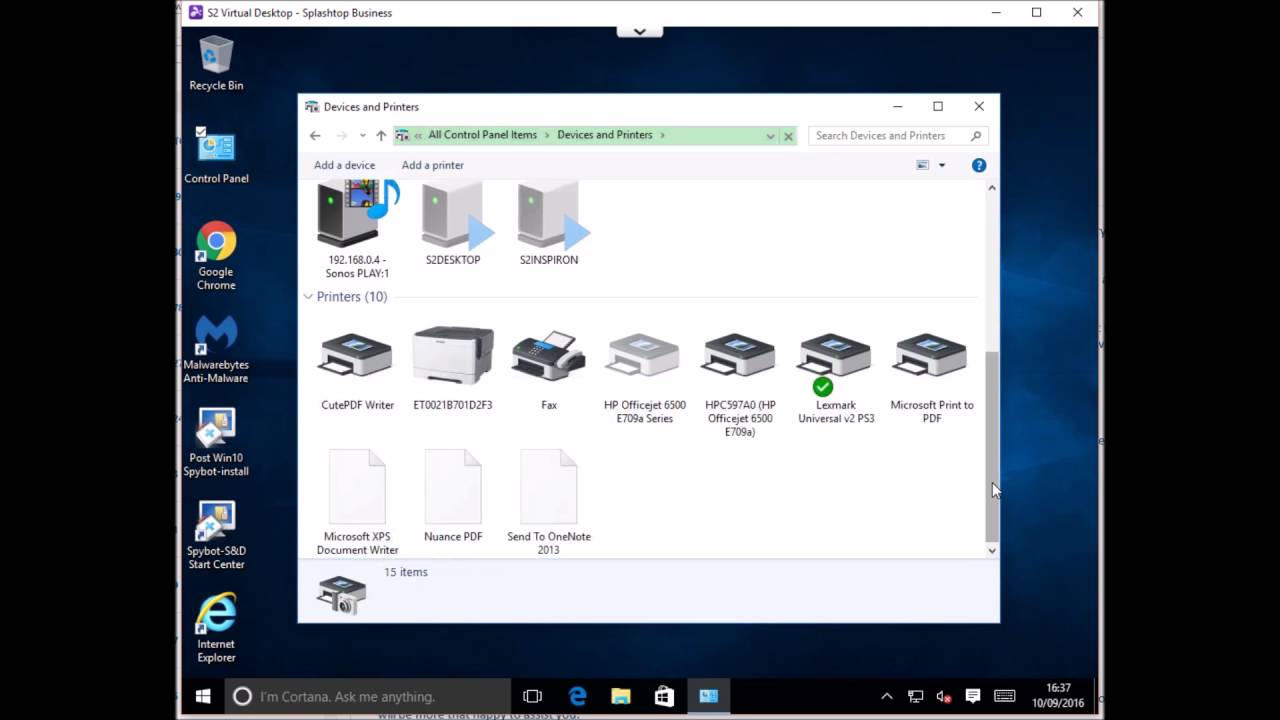 Set Your Default Printer in Windows 10 - YouTube