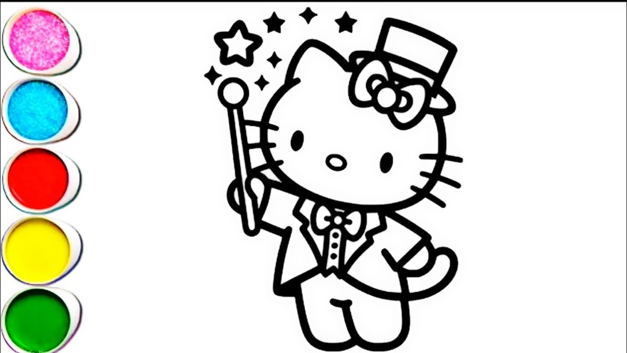 cute magician drawing for beautiful magician drawing step by step - YouTube