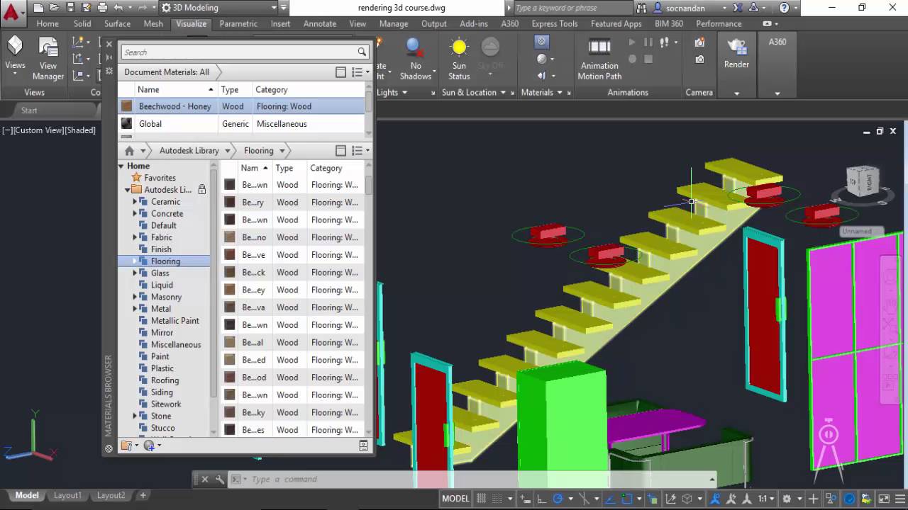 Applying materials to 3D solids - YouTube
