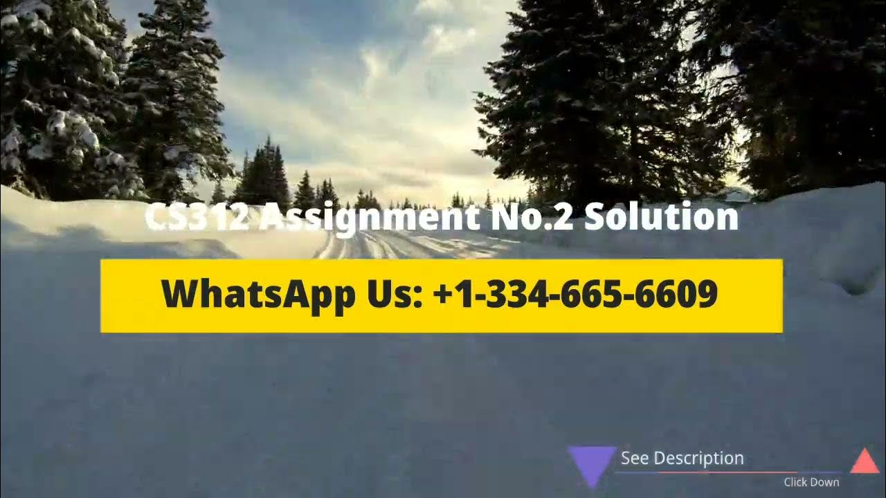 CS312 Assignment No 2 Solution 2022 | CS312 Assignment 2 Solution Spring 2022 - YouTube
