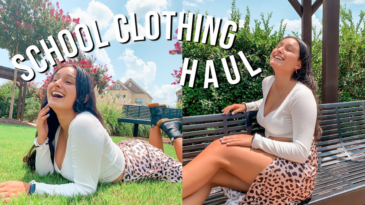 BACK TO SCHOOL CLOTHING TRY ON HAUL 2020 | TRENDY & COMFY - YouTube