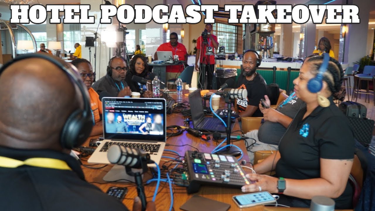 We Built A Full VIDEO PODCAST STUDIO In A HOTEL - YouTube