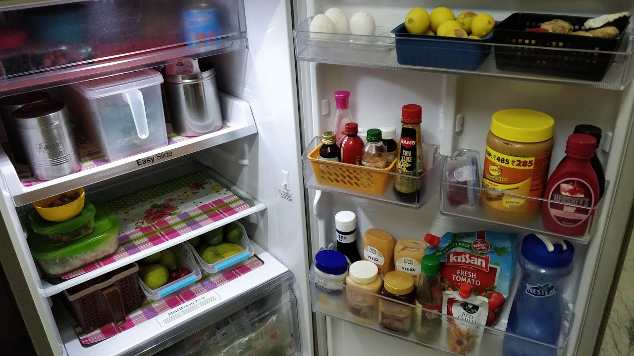 How To:Indian Fridge Organization/Small Fridge Storage Idea/fridge Tour ...