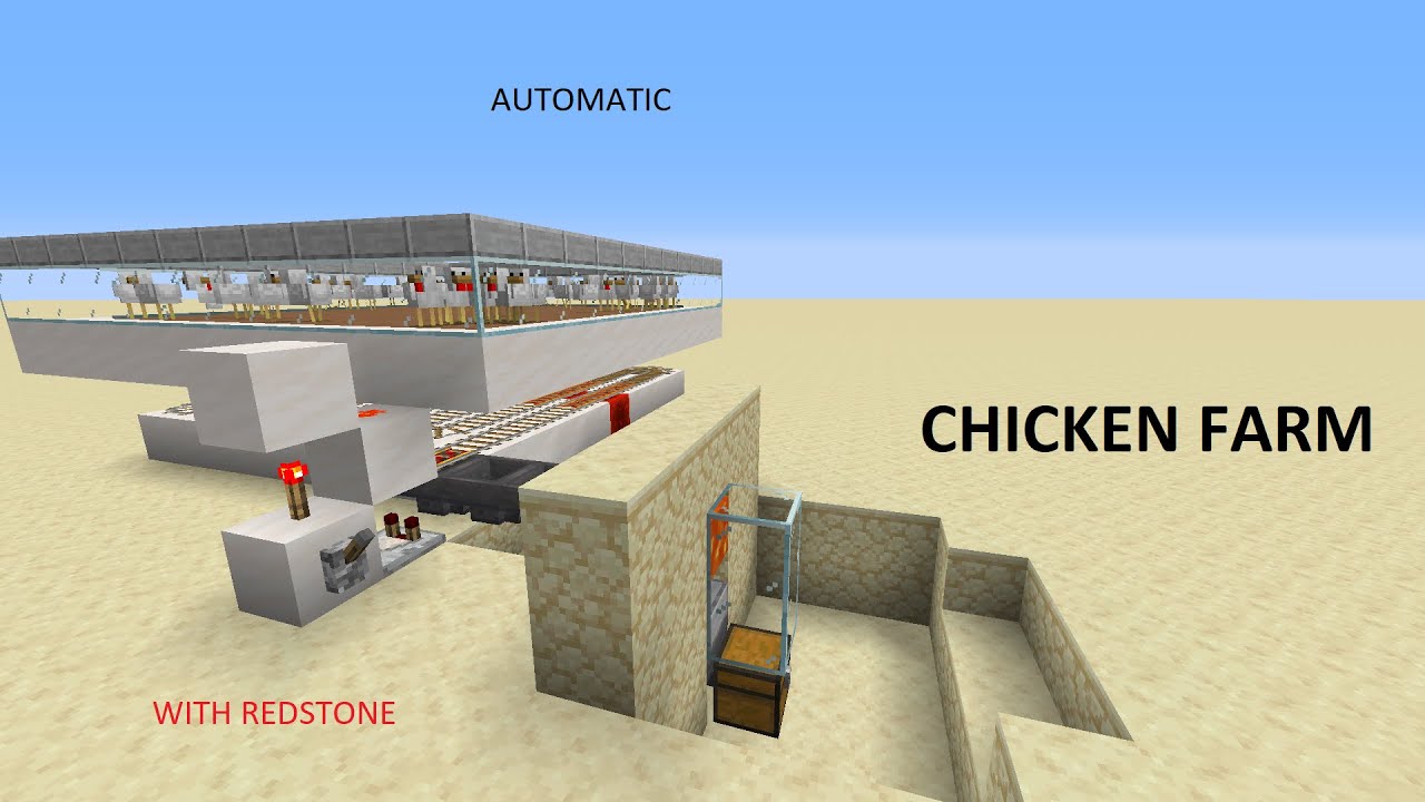 Minecraft Tutorial: Chicken Farm 1.19 | Fully Automatic - YouTube