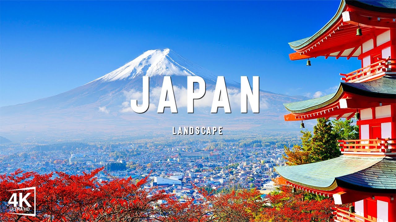 FLYING OVER JAPAN (4K UHD) Amazing Beautiful Nature Scenery with ...