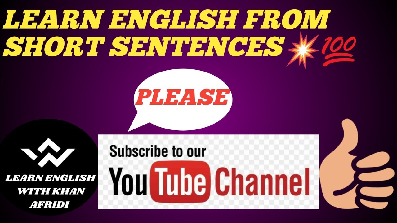 🔥English Learning Short Sentences To Learn.You Can Learn English Easily ...
