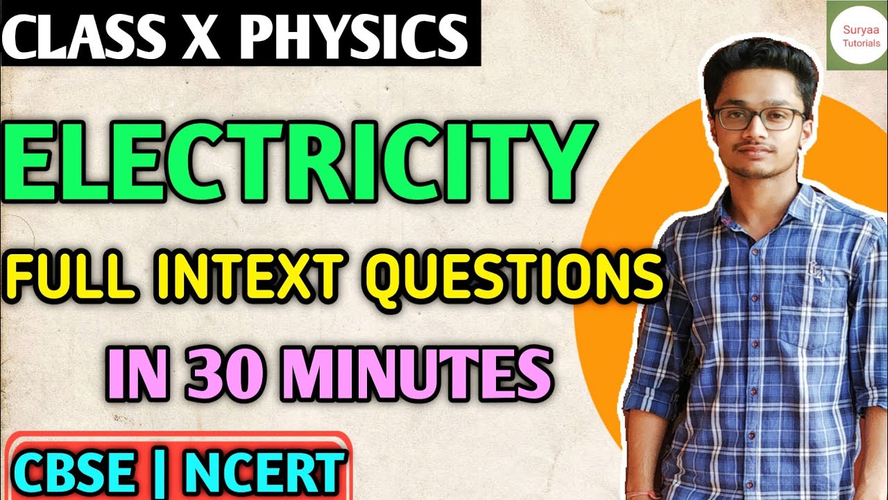 Full Ncert Intext questions Ch-12 Electricity Class 10 Science Ncert ...
