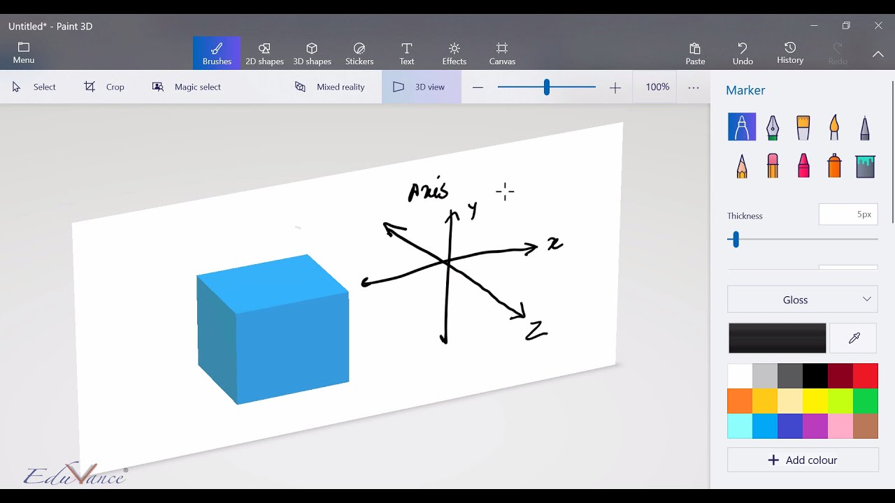 Lecture 7: Adding 3D objects using Paint 3D - YouTube
