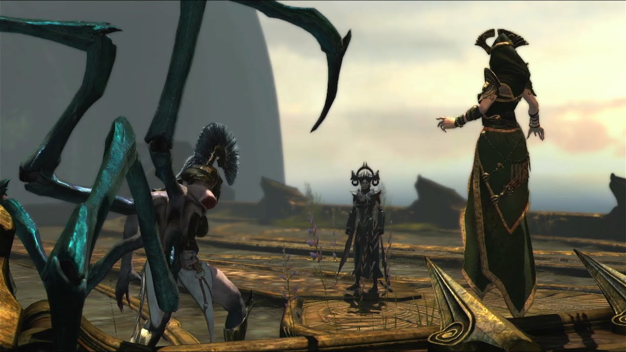 God of war Ascencion: Kratos vs Daimon y Megara En Español - YouTube