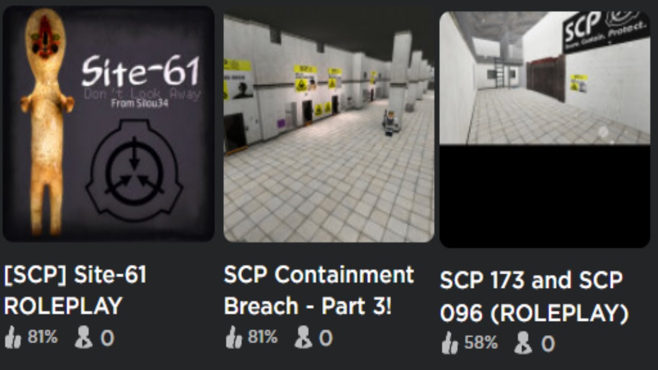 Roblox's Dead SCP Games - Part 1 - YouTube