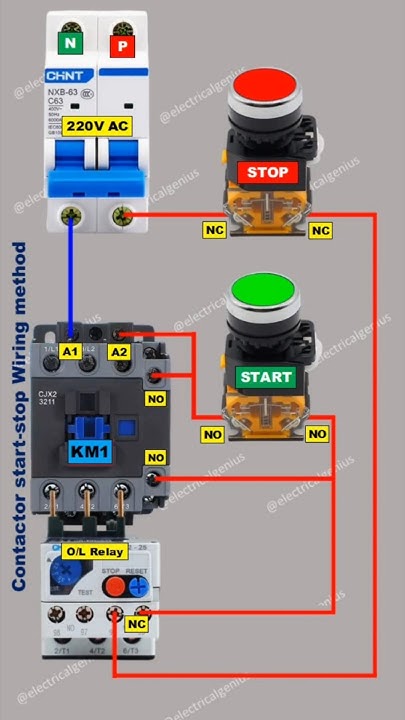 Contactor Holding Circuit diagram | How Contactor Holding Works ...