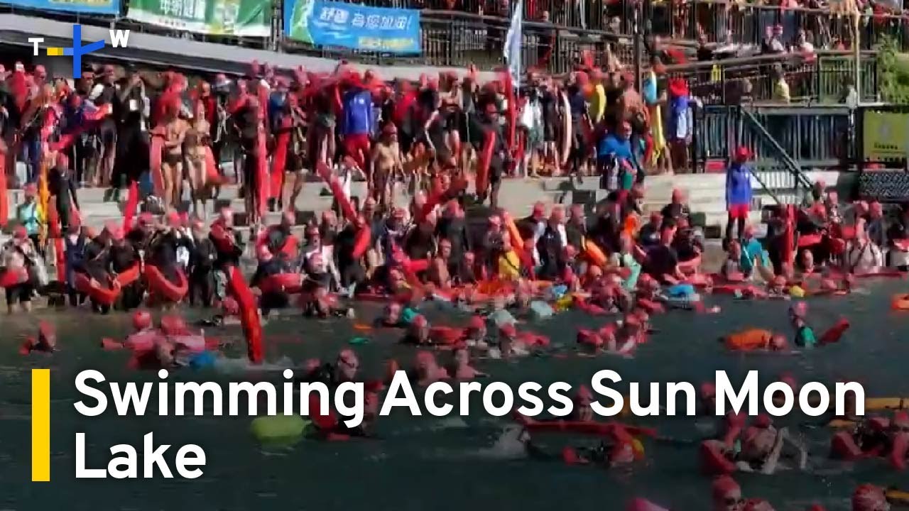 Annual Sun Moon Lake Swim Breaks Participation Record | TaiwanPlus News ...