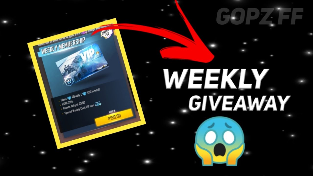 Weekly membership giveaway ⚡!! full details in the video ⚠️ - YouTube
