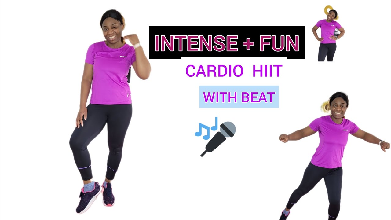 INTENSE & FUN 25 MINUTES CARDIO HIIT WORKOUT-Full BODY (NO EQUIPMENT ...