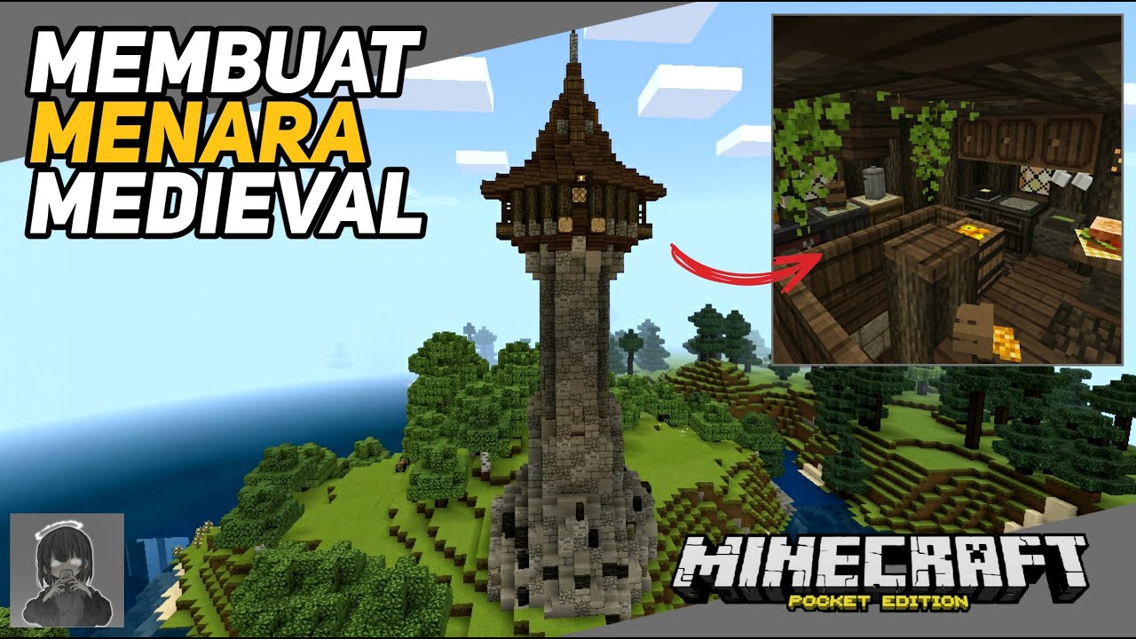 Minecraft | Membuat Menara Bertemakan Medieval di Mcpe : How to Build a ...