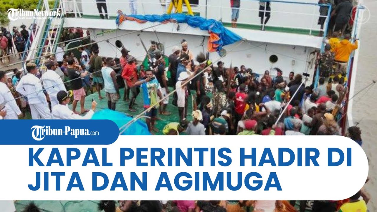 Tangisan Bahagia Masyarakat Jita dan Agimuga Sambut Kehadiran Kapal ...