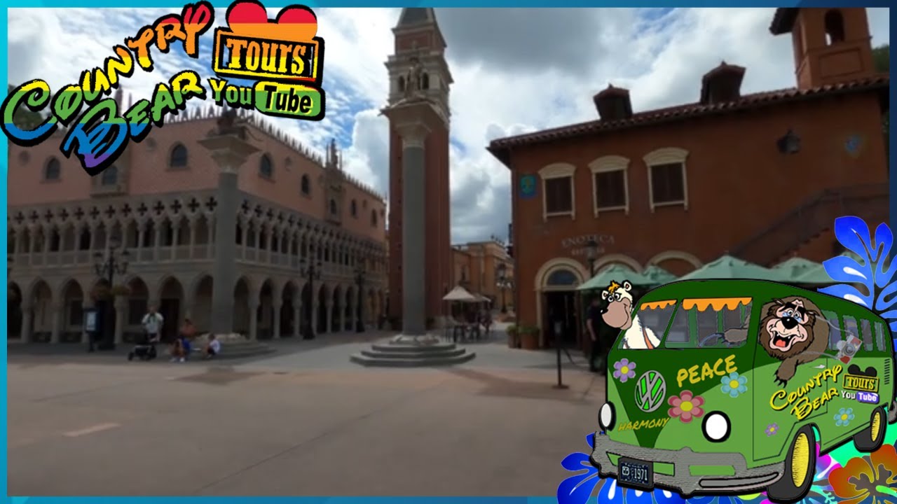 Italy Pavilion in EPCOT | 4K | EPCOT World Showcase Walt Disney World ...