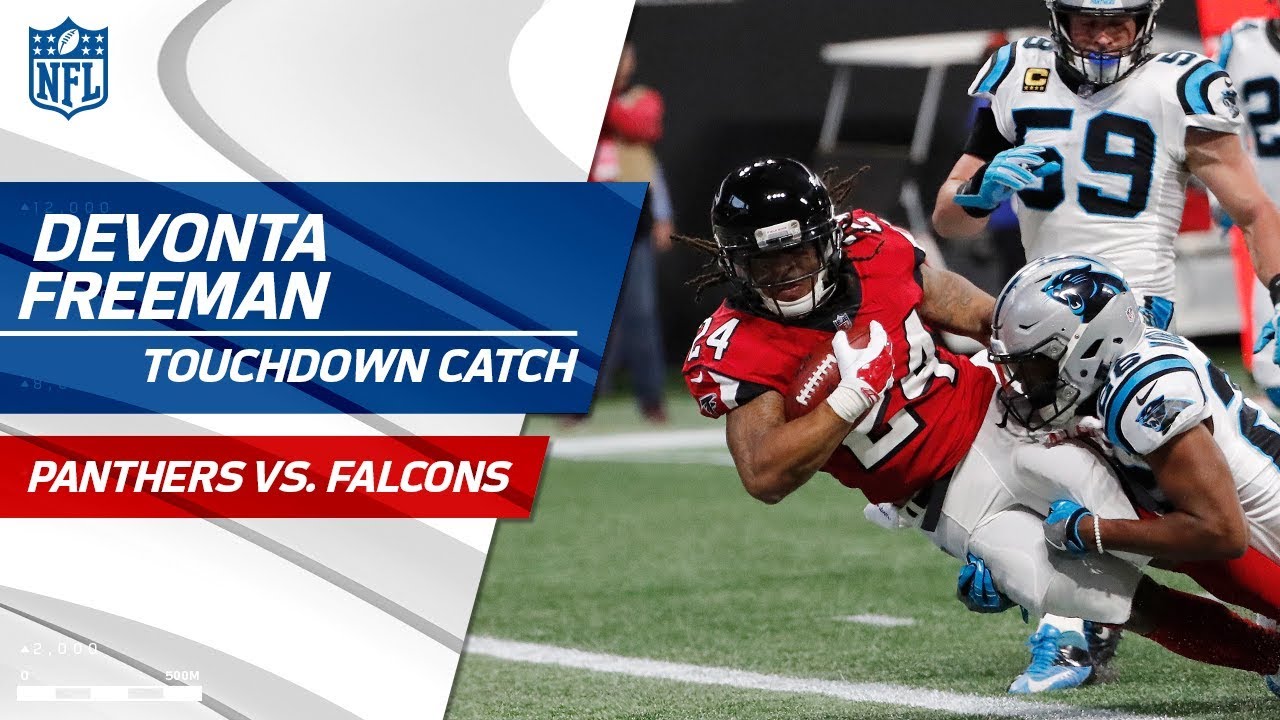 Devonta Freeman Caps Off Drive w/ Speedy Catch-'n-Run TD! | Panthers vs ...