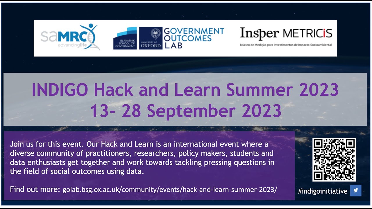 INDIGO Hack and Learn summer 2023 kick-off session - YouTube