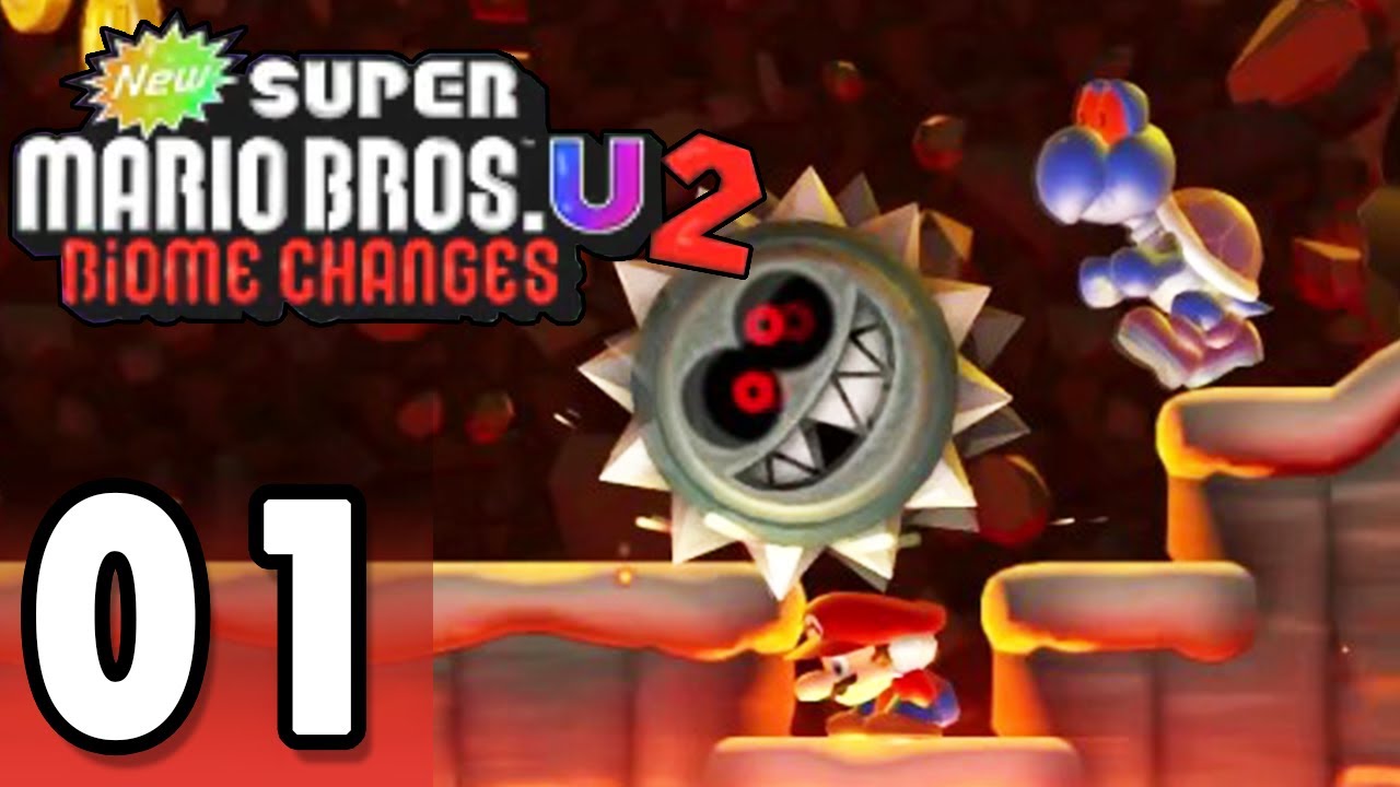 New Super Mario Bros. Biome Changes 2 - World 1 100% - YouTube