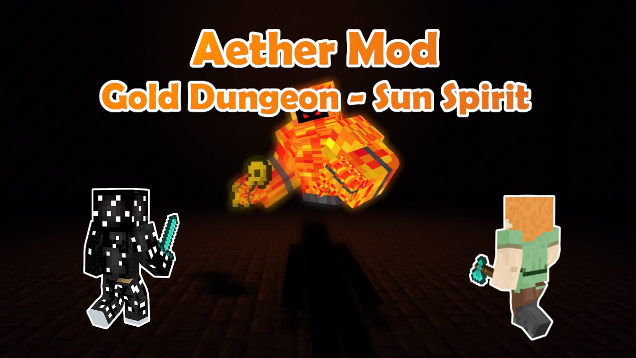 Minecraft Aether Mod #4 - FINALLE - Gold Dungeon (Sun Spirit) /w ...