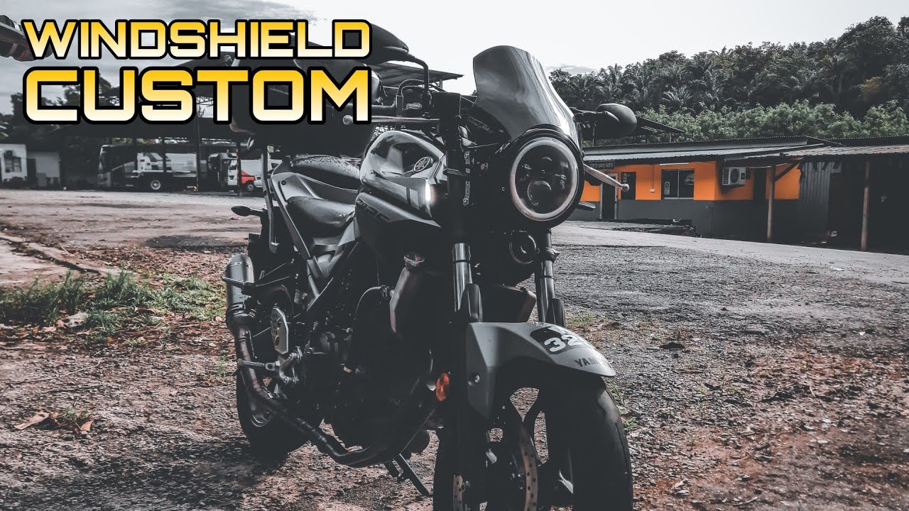 Windshield Yamaha MT-25 Custom Neo Cafe - YouTube