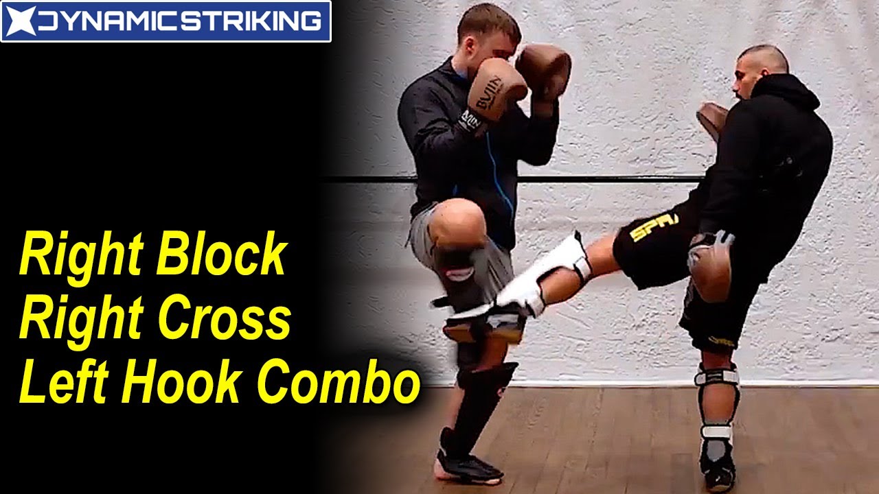 Right Block Right Cross Left Hook Combo by Burak Bujin - YouTube