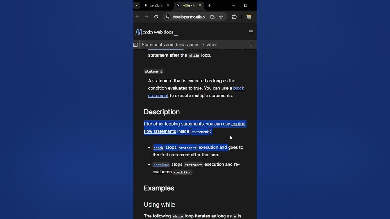 What is while loop in javascript ?? #coder #javascript #htmlcss #chatgpt #programminglanguage ...