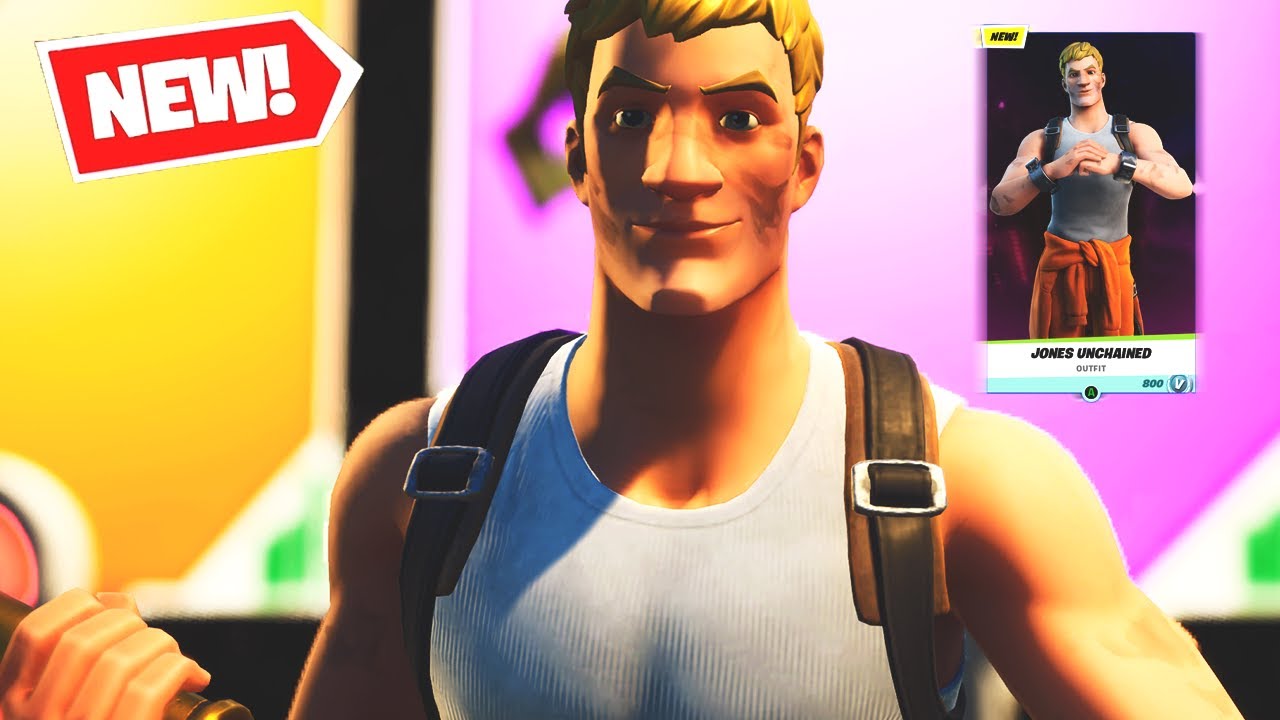Buying THE NEW JONES UNCHAINED Skin + 1V1 BOX FIGHTS GAMEPLAY In ...