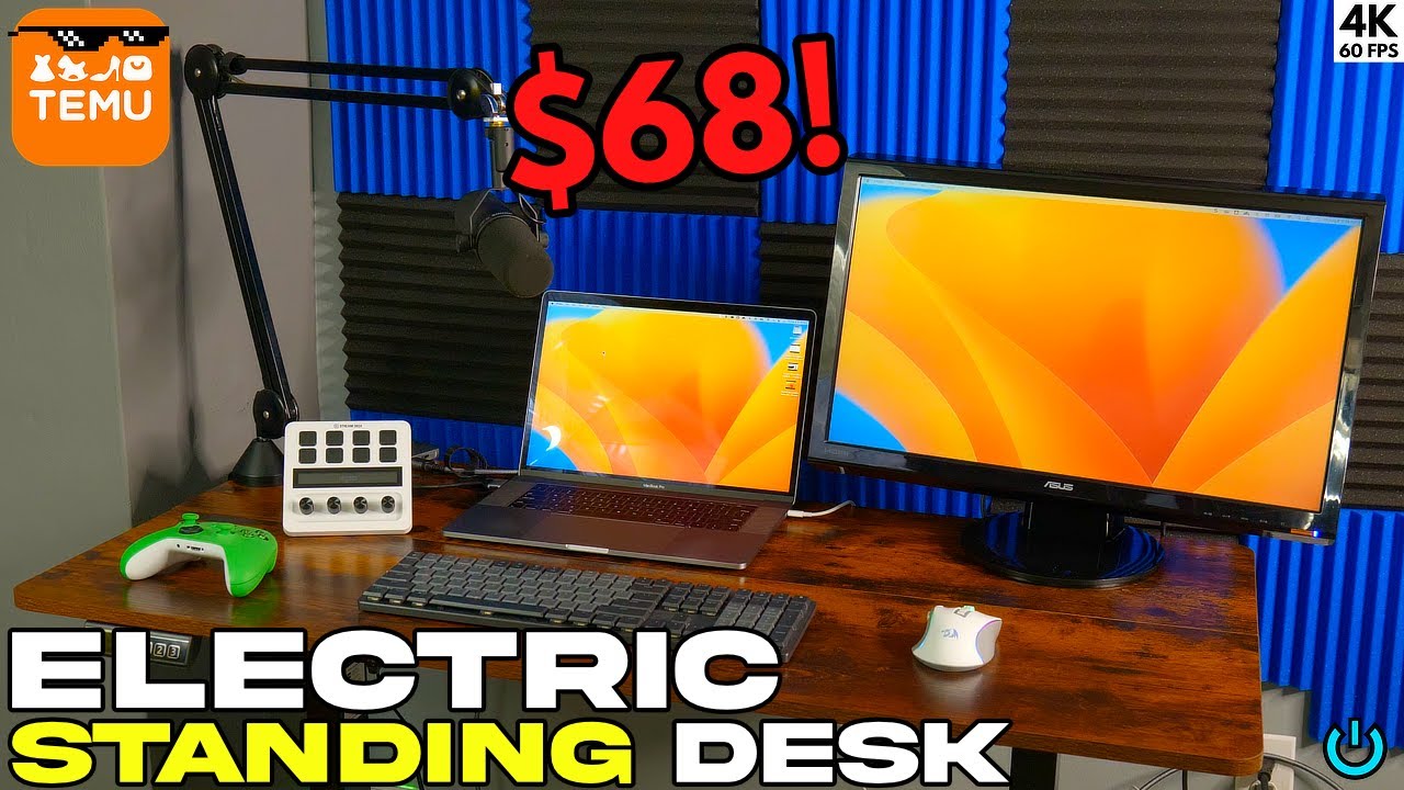 Cheap TEMU Electric Standing Desk - Assemble and Review - YouTube