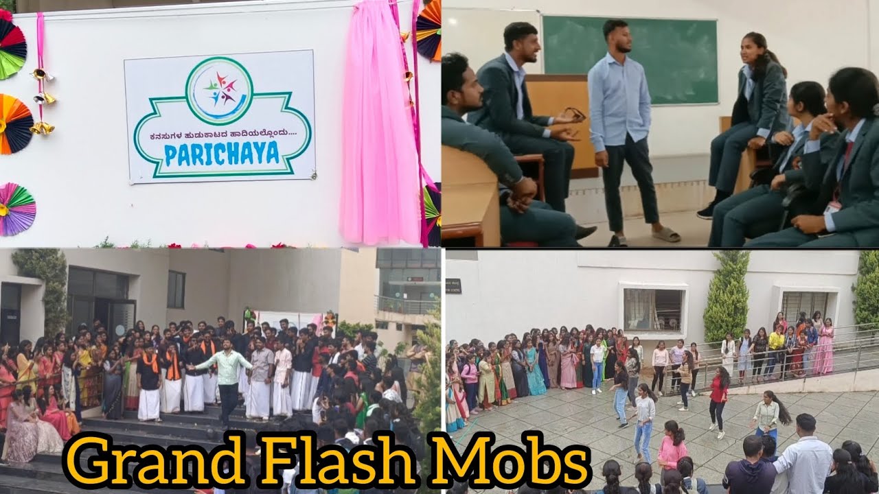 Grand Flash Mobs | VTU, MCA Flash Mobs | Group dance | Logo Lanch # ...
