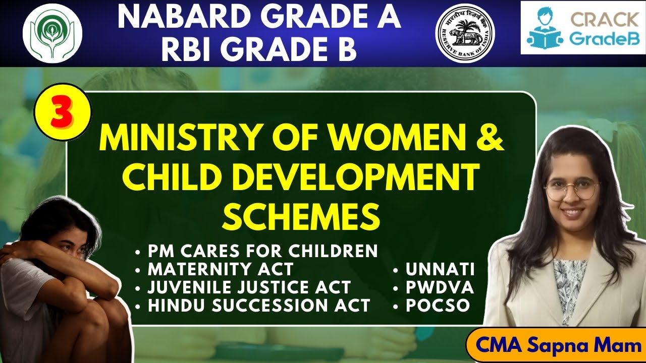 Ministry of Women & Child Development Schemes for RBI/NABARD Part 4 ...