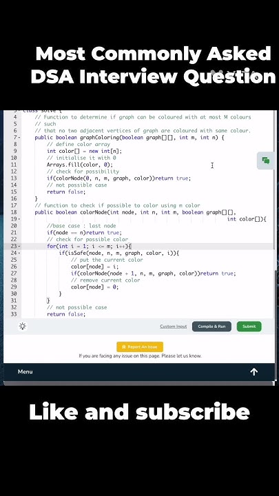 M Coloring Problem Recursion And Backtracking Interview Prep Quick Recap Dsa Java Gfg