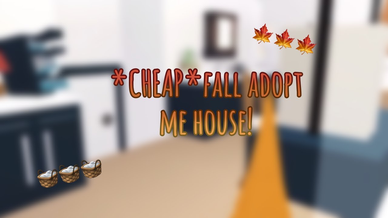 *CHEAP* fall themed adopt me house (speed build)! - YouTube