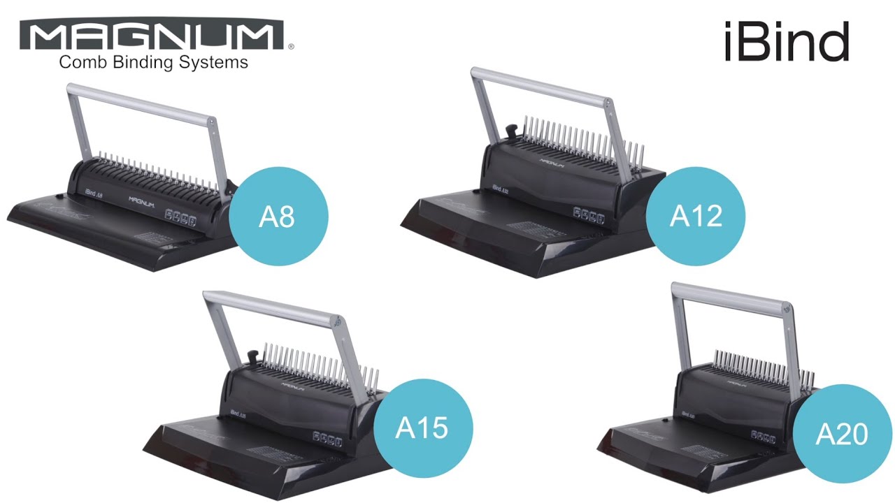 Magnum iBind Comb Binding Machines Video - YouTube