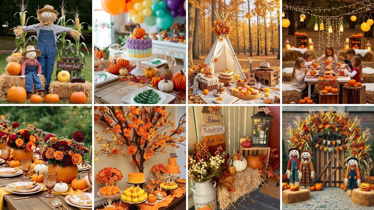Amazing Harvest Festival Decorations | Fall Party Ideas with Christian ...