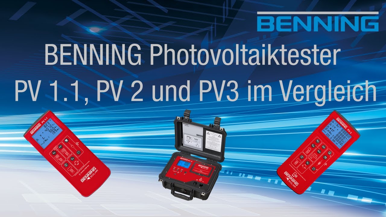 BENNING PV Tester im Vergleich - YouTube
