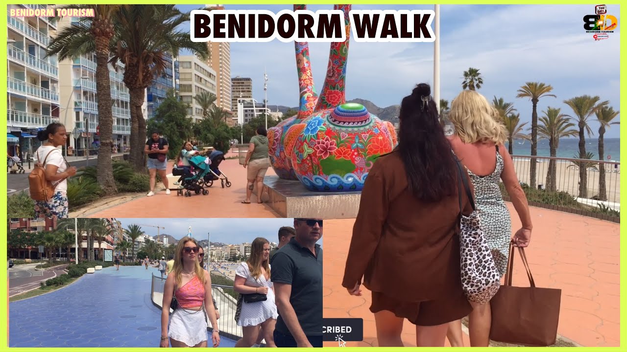 Benidorm Spain Beach Walk Amazing weather 🏖🏖 - YouTube