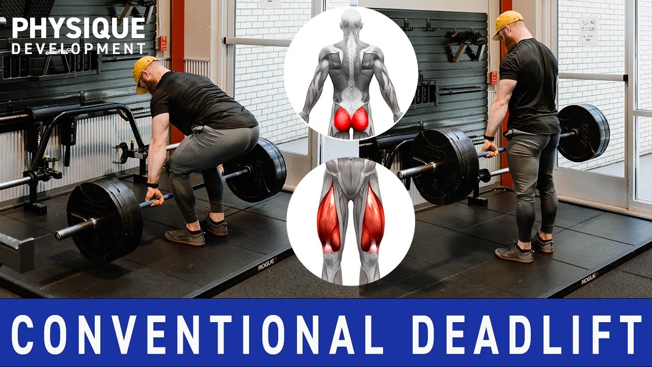 Conventional Barbell Deadlift Tutorial Setup Technique Common
