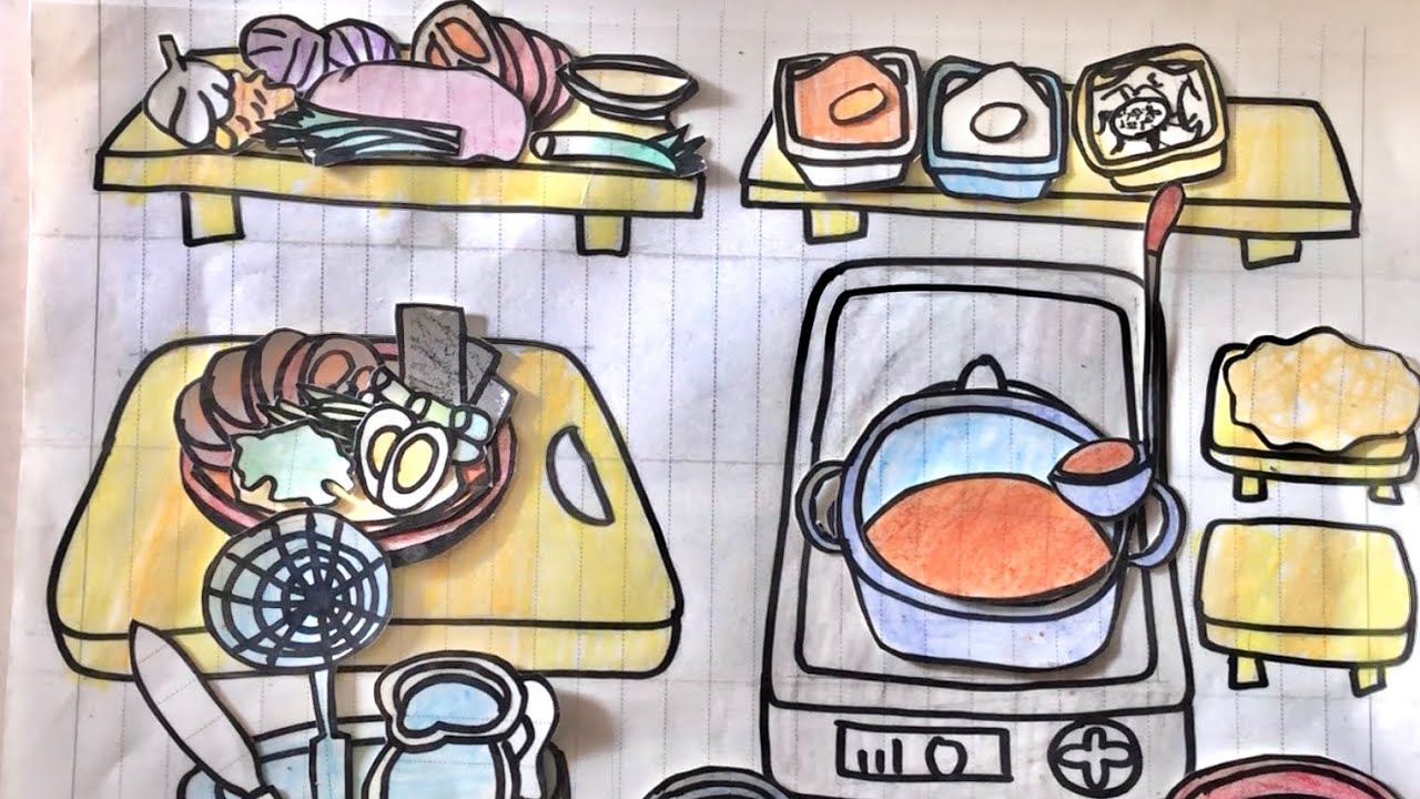 [ 🍜paper diy asmr 🍲] ramen arts tutorial | cook ramen asmr | DIY paper ...