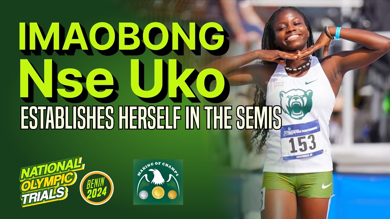 Imaobong Nse Uko wins women's 400m heat 2 at the National Olympic Trials Benin 2024 - YouTube