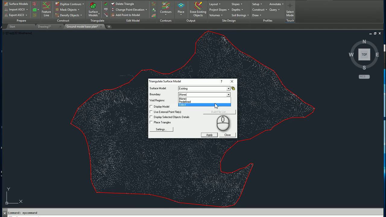 Surface Model from Points using KeySCAPE LandCADD - YouTube