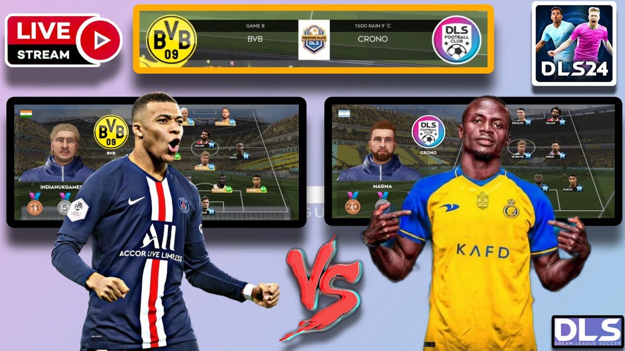 DLS 2024 | BVB VS CRONO | PRESTIGE PLATE LIVE MATCH | #7 | RONALDO 🔥⚽ ...