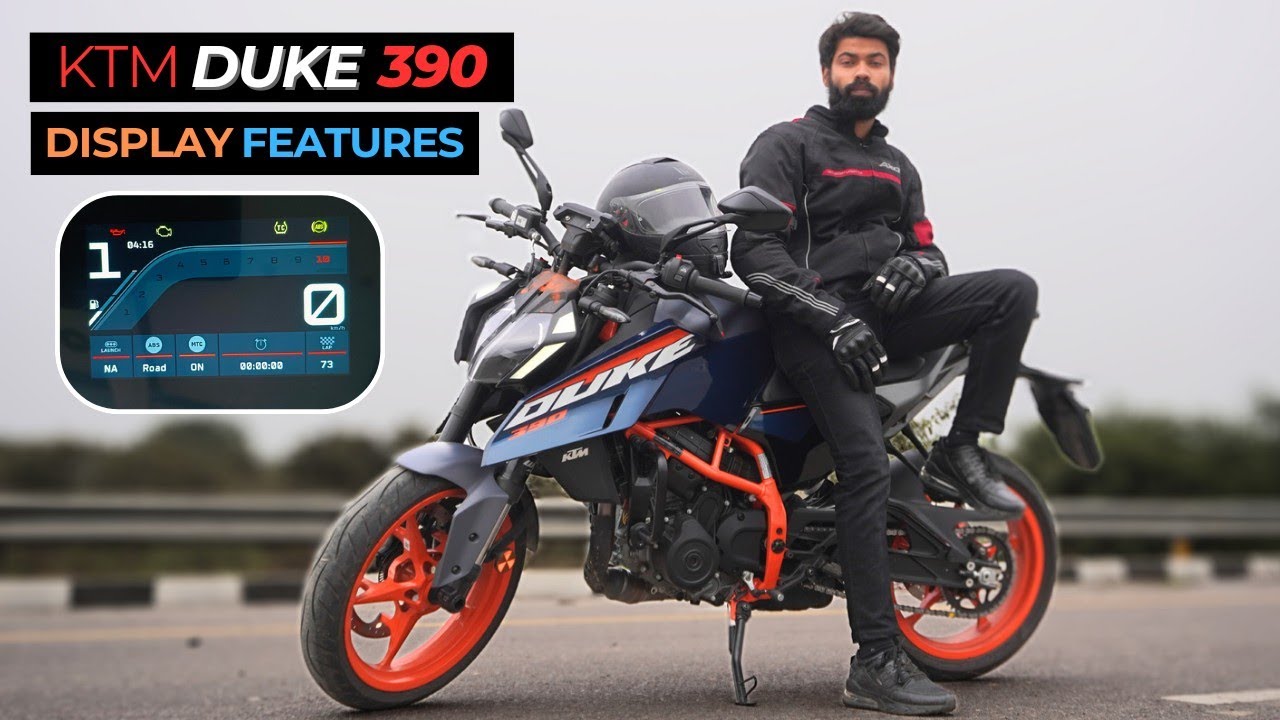 Tech loaded bike kTM Duke 390 | TFT Display Features - YouTube